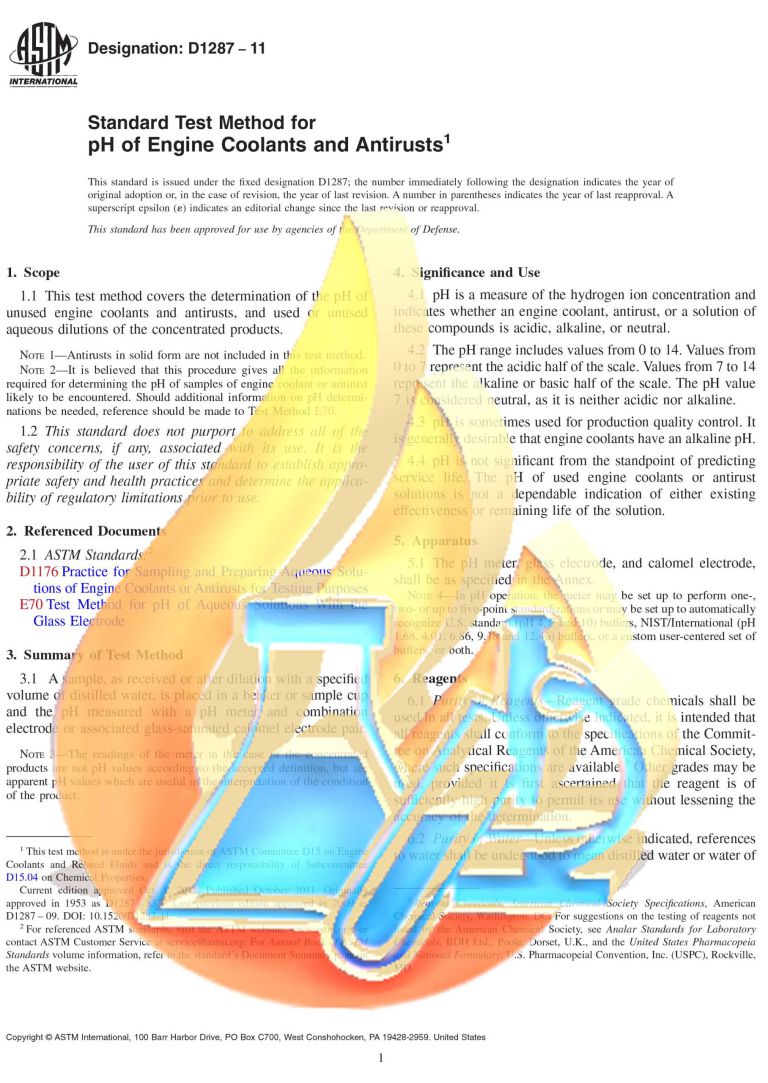 استاندارد بین المللی – پترو آزمای سیراف