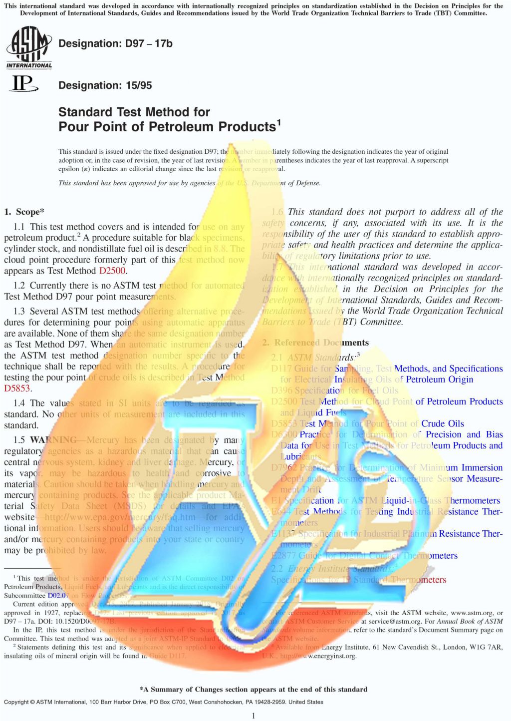 استاندارد بین المللی – پترو آزمای سیراف