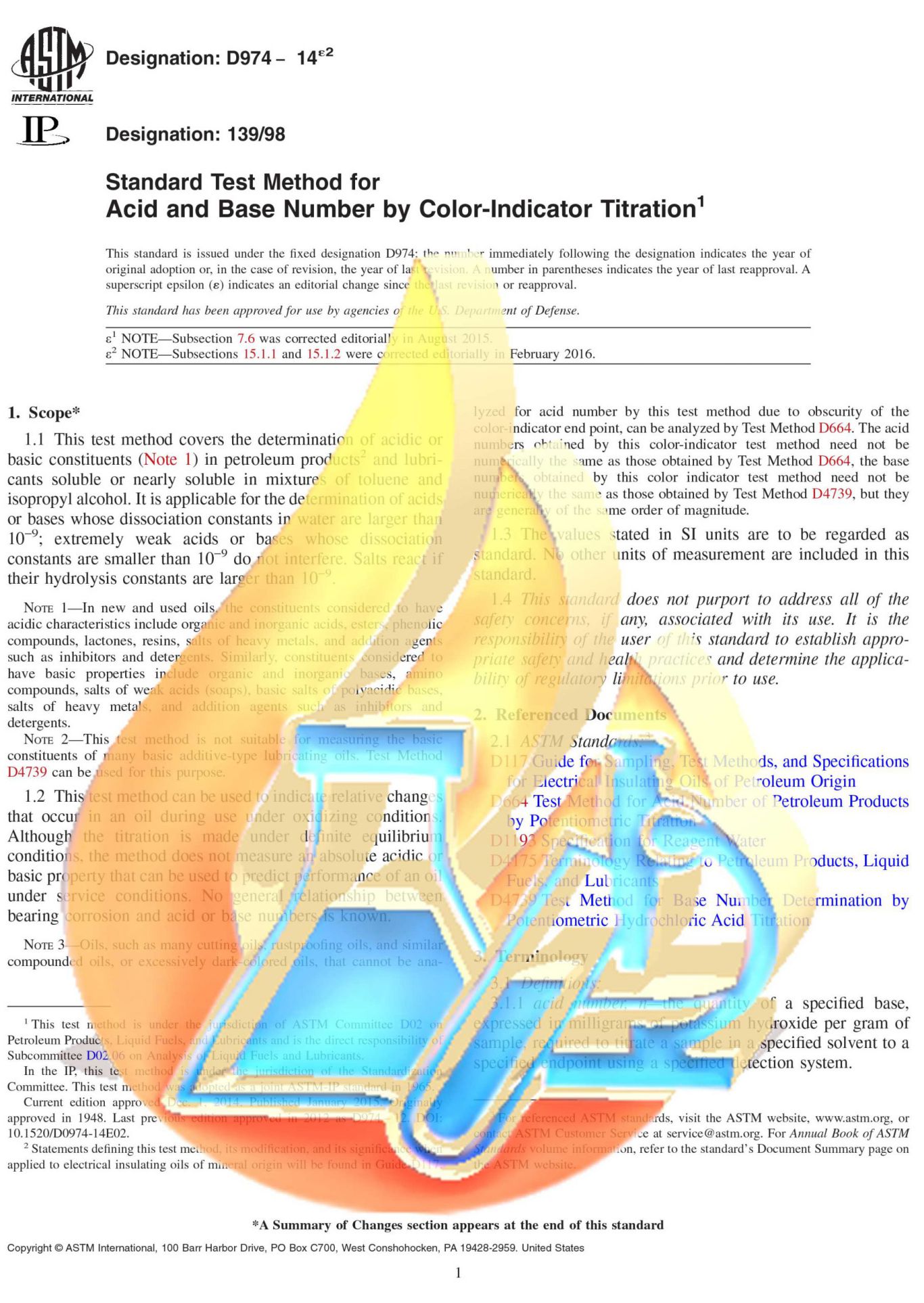 استاندارد بین المللی – پترو آزمای سیراف